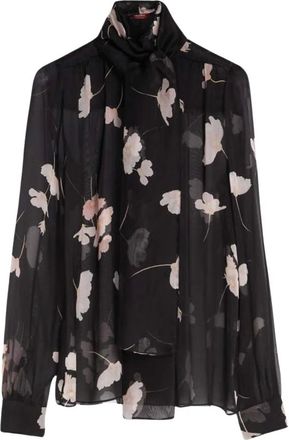 Max Mara Damen, Blusen & Hemden, Schwarzk, MGröße