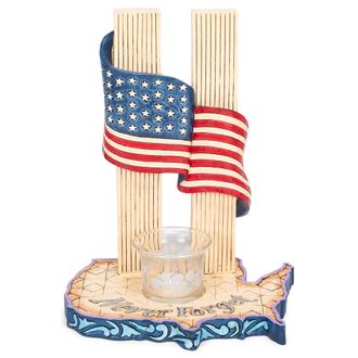 Enesco Jim Shore Heartwood Creek Never Forget 9-11 Kerzenhalter 6008787