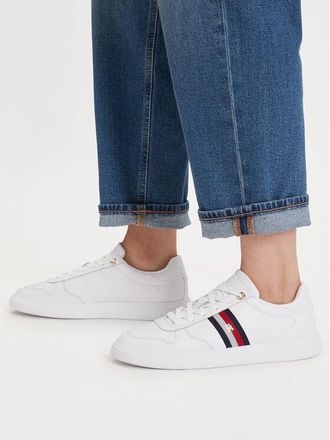 Tommy Hilfiger Sneakers Icon Court Light Webbing FW0FW09602 Wei&szlig;