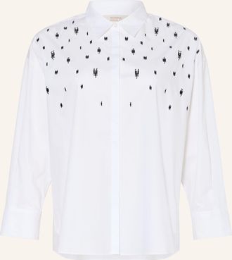 Marina Rinaldi Marina Rinaldi Hemdbluse Mrsbalta Mit Pailletten Und Schmucksteinen weiss