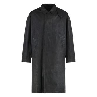 Christophe Lemaire Homme, Manteaux, Noir, Taille: 40 FR Onyx Hooded Raincoat