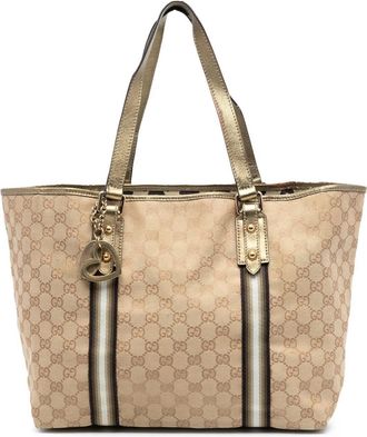 Gucci Shopper - Large GG Canvas Jolicoeur Tote - Gr. unisize - in Braun - f&uuml;r Damen