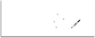 Eurographics Eurographics MB-WHITE50125 Memo Board, Magnet- und Schreibtafel aus Glas, inklusive Stift und Magnete, inklusive Stift und Magnete, 50 x 125 cm, wei&szlig;