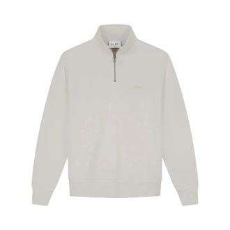 Olaf Hussein Signature Zip Mock - - Sweatshirts & Hoodies - Herren - Grau - S