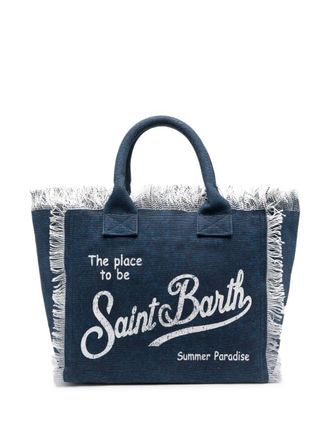 MC2 Saint Barth sac de plage Vanity en toile - Bleu