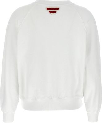 Prada Womens White Cotton Sweatshirt Clothing
