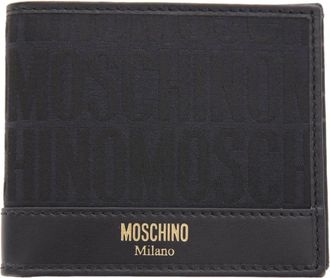 Moschino Homme, Accessoires, Noir, Taille: ONE Size Logo Mini Wallet