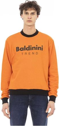 Baldinini Homme, Sweatshirts et sweats &agrave; capuche, Orange, Taille: M SweaT-shirt &Eacute;l&eacute;gant &agrave; Manches Longues
