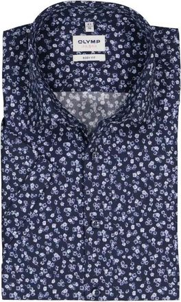 Olymp Herren Hemden blau gebl&uuml;mt