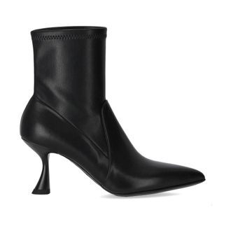 Sergio Levantesi Schwarzer Lederstiefelette mit Absatz - - Shoes - Damen - Schwarzk - 37 1/2 EU