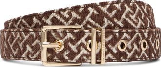 Tommy Hilfiger G&uuml;rtel Tommy Hilfiger Th Square 2.5 Jacquard AW0AW19141 Braun