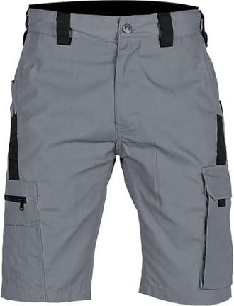 Generic Short cargo pour homme - Short dété de sécurité de travail - Plusieurs poches - Triple couture - Vêtement de travail durable, gris, M