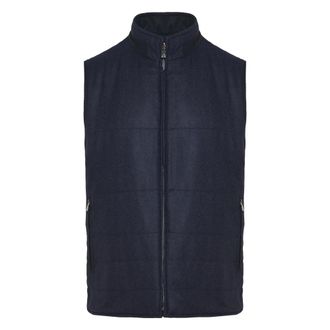 Corneliani Homme, Vestes, Bleu, Taille: 2XL Wool/Cashmere Reversible Vest