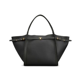 Tod's Femme, Sacs, Noir, Taille: ONE Size T Timeless Shopping Bag