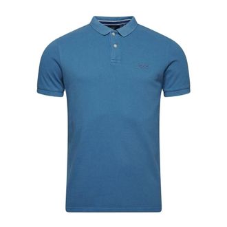 Superdry Vintage Logo Bio-Baumwoll-Polo Blau - - Tops - Herren - Blau - M