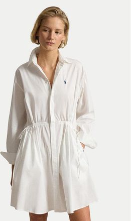 Polo Ralph Lauren Hemdkleid 211B19986003 Wei&szlig; Relaxed Fit
