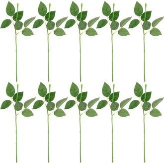 NUOBESTY 10 St&uuml;ck Flexible Selbstgemacht Blumenstiele aus Kunststoff 31cm Gr&uuml;n f&uuml;r K&uuml;nstliche Blumenarrangements Hochzeitsdeko und Bastelarbeiten