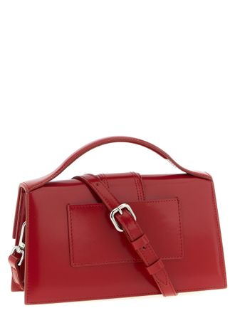 Jacquemus Womens Top Handle Bag Red Calfskin Leather