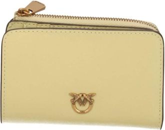 Pinko Pinko, Femme, Accessoires, Jaune, Taille: ONE Size Compact Wallet