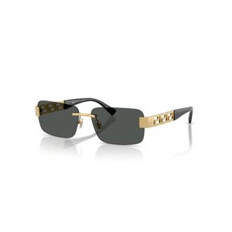 Versace Randlose rechteckige Sonnenbrille - - Accessories - Herren - Gelb - 58 MM