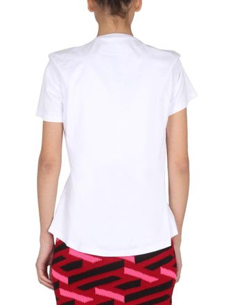 Versace Logo-Printed Cotton T-Shirt - White