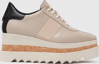 Stella McCartney Sneak-Elyse Platform Trainers, Woman, Beige, Size: 39h