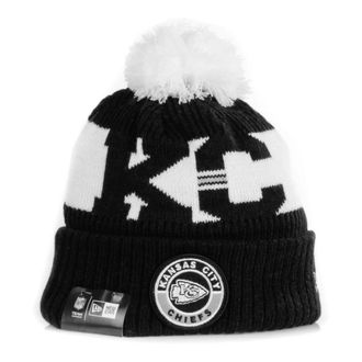 New Era Sportliche Pom Pom Herren Strickm&uuml;tze - - Accessories - Herren - Schwarzk - ONE SIZE