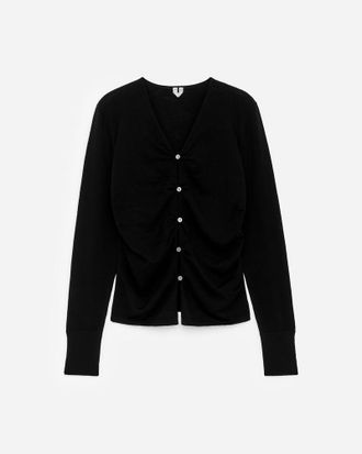 Arket Oberteil Aus Merinowolle -Schwarz