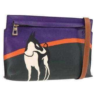 Loewe Sac &agrave; bandouli&egrave;re en cuir Pre-owned - Femme - Pre-owned - Multicolore - Taille: ONE Size