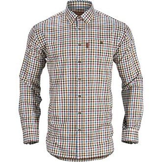 H&auml;rkila | Milford Shirt | V&ecirc;tements & &Eacute;quipement de Chasse pour Professionnels | Design Scandinave Haut de Gamme Durable | Multi Check, M