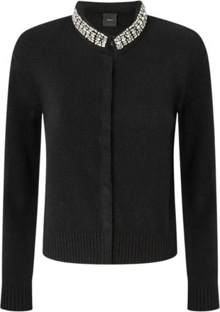 Pinko Pinko - Cardigan Slim - Femme - Pulls - Noir - Taille: 36 FR