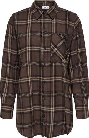 Only Onljuliana Life Ls Loose Check Shirt WVN
