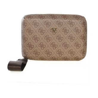 Guess Homme, Accessoires, Brun, Taille: ONE Size Monogramme Modena pochette cubique rigide