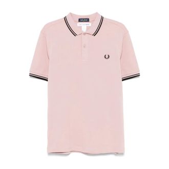 Comme Des Gar&ccedil;ons Polo-Shirt mit Streifenbesatz - - Tops - Herren - Rosa - M
