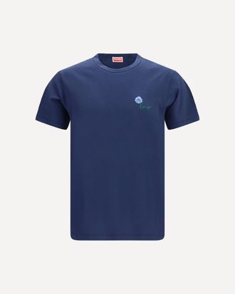 Kenzo Kenzo Tulip embroidered cotton T-shirt Male S