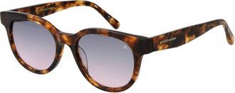 Scotch & Soda Femme, Accessoires, Brun, Taille: ONE Size Lunettes de Soleil Femme Marron Rondes Bleu D&eacute;grad&eacute;