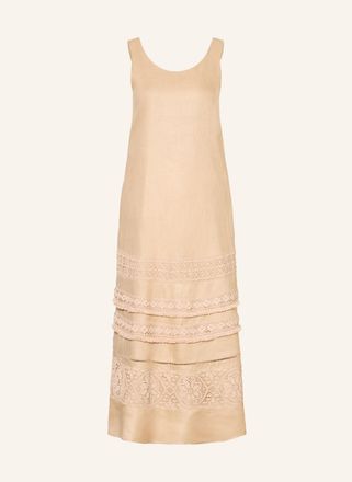 Max Mara Weekend Max Mara Leinenkleid Dolmen Mit Spitze beige