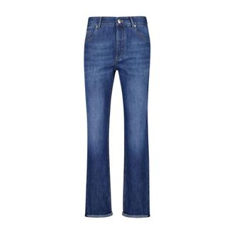 Brunello Cucinelli Blaue Light Wash Straight-Leg Jeans - - Jeans - Herren - Blau - S