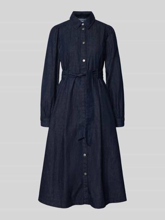 More & More Midikleid mit Druckknopfleiste