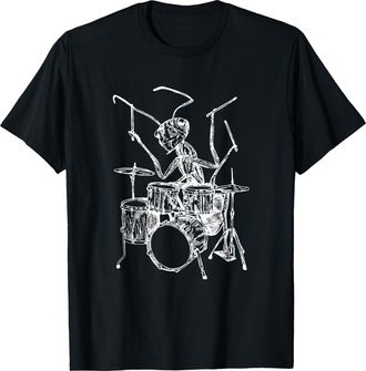 Seembo Ameise spielt Trommeln Cool Drummer Funny Insect Rock Musiker T-Shirt