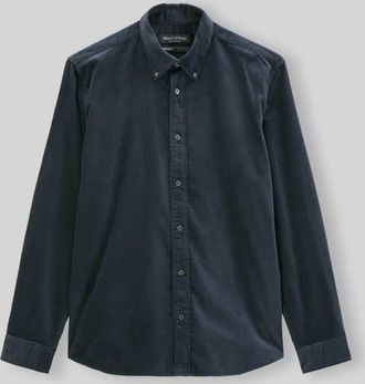 Marc O'Polo Regular Fit Freizeithemd aus Baumwolle mit Cordstruktur