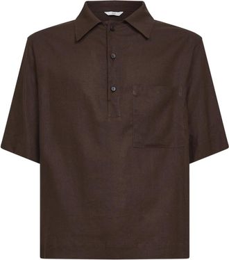 Hev&ograve; Homme, Tops, Brun, Taille: S Polo Montursi