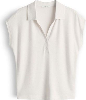 OPUS Kurzarmshirt Weiches Poloshirt aus ECOVERO Viskosemix weicher Griff und lockere Passform