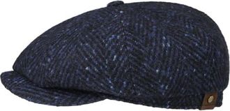Stetson Casquette Hatteras Wool Colour Neps Homme - pour avec visière, Doublure Hiver Automne-Hiver - 59 cm Noir-Bleu