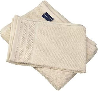 Caleffi Frotteesima G&auml;stetuch GIM einfarbig, 40 x 55 + 60 x 100 cm, cremefarben