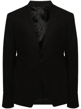 Rick Owens blazer Lido en popeline - Noir