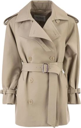 Max Mara Femme, Manteaux, Gris, Taille: 38 FR Cacio Trench Coat