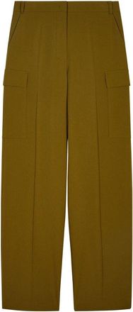 Patrizia Pepe Flie&szlig;ende Gabardine-Hose - - Trousers - Damen - Gr&uuml;n - XL