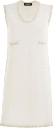 Fabiana Filippi Femme, Robes, Blanc, Taille: 36 FR Mini-robe en maille
