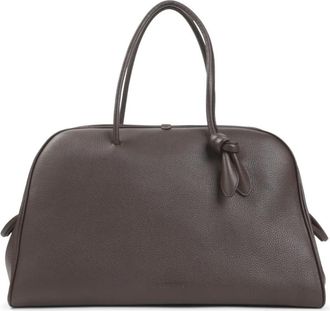 Jacquemus Hobo Bags - Brown Grained Leather Handbag With Minimalist Desi - Gr. unisize - in Braun - f&uuml;r Damen